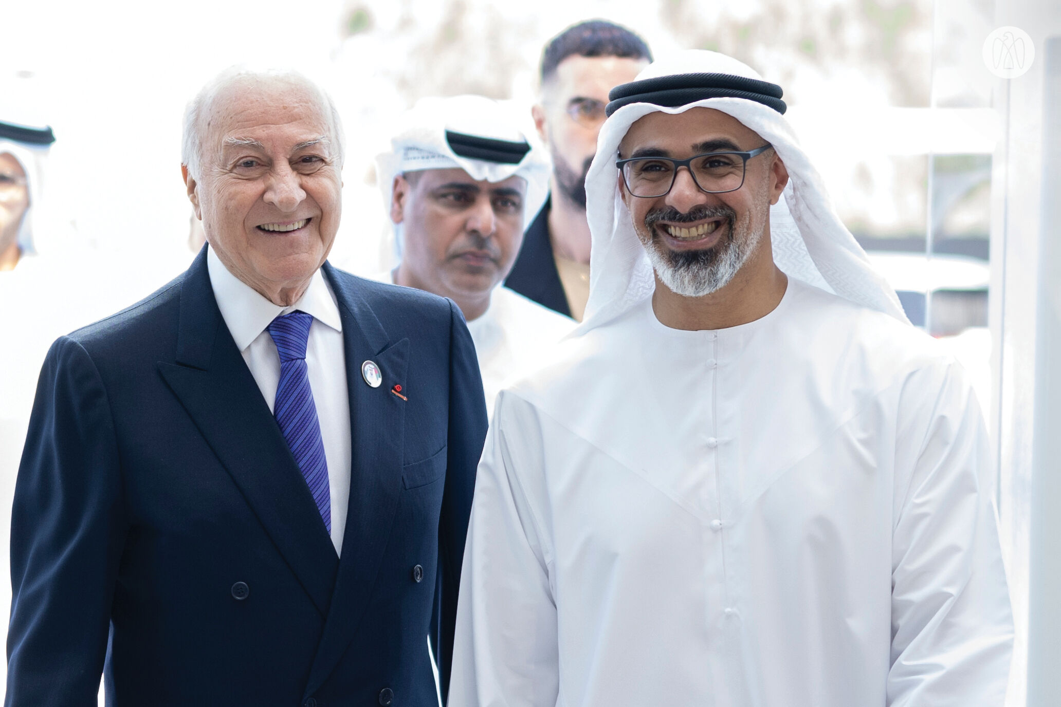 Khaled bin Mohamed bin Zayed visits Bassam Freiha Art Foundation